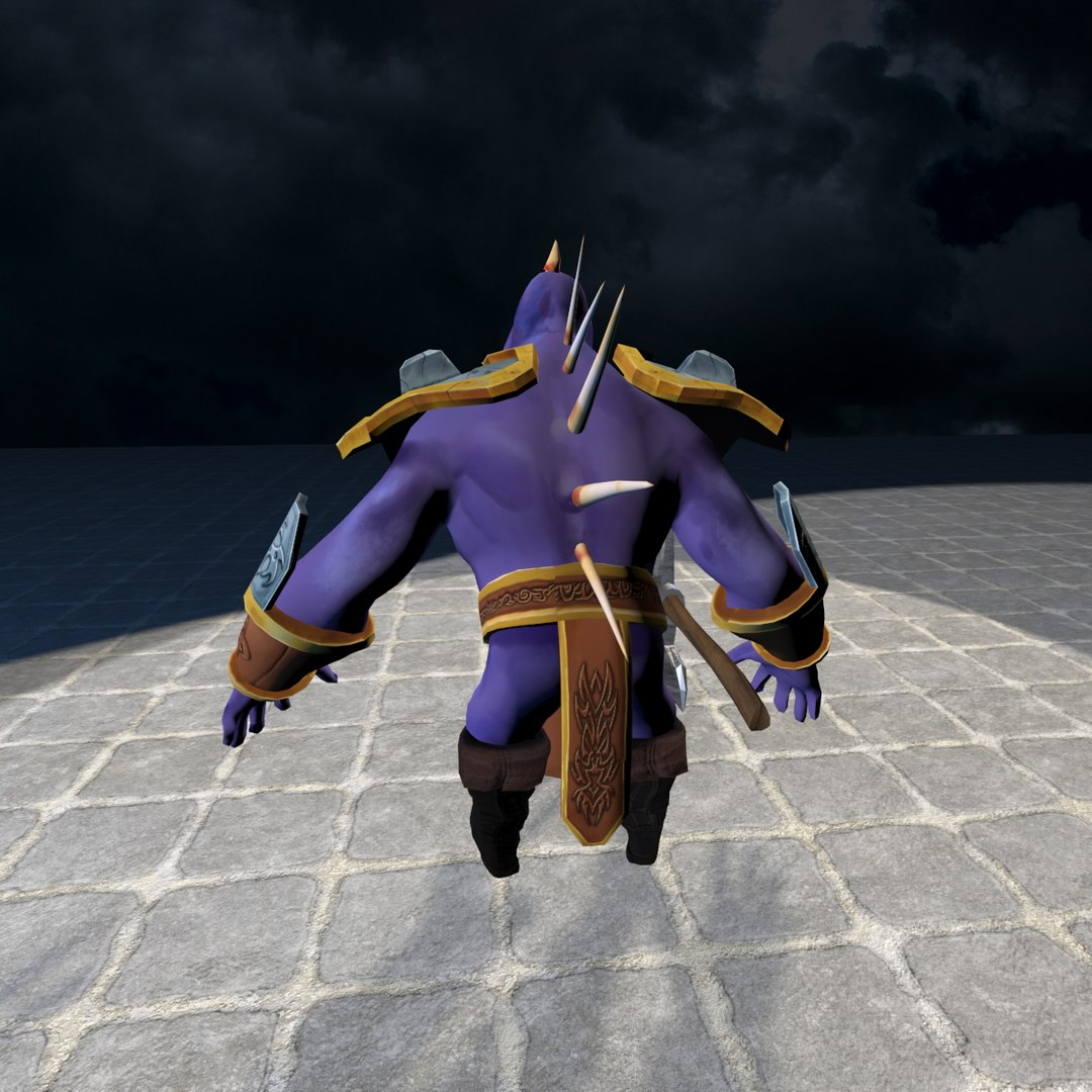 3d character minion warrior