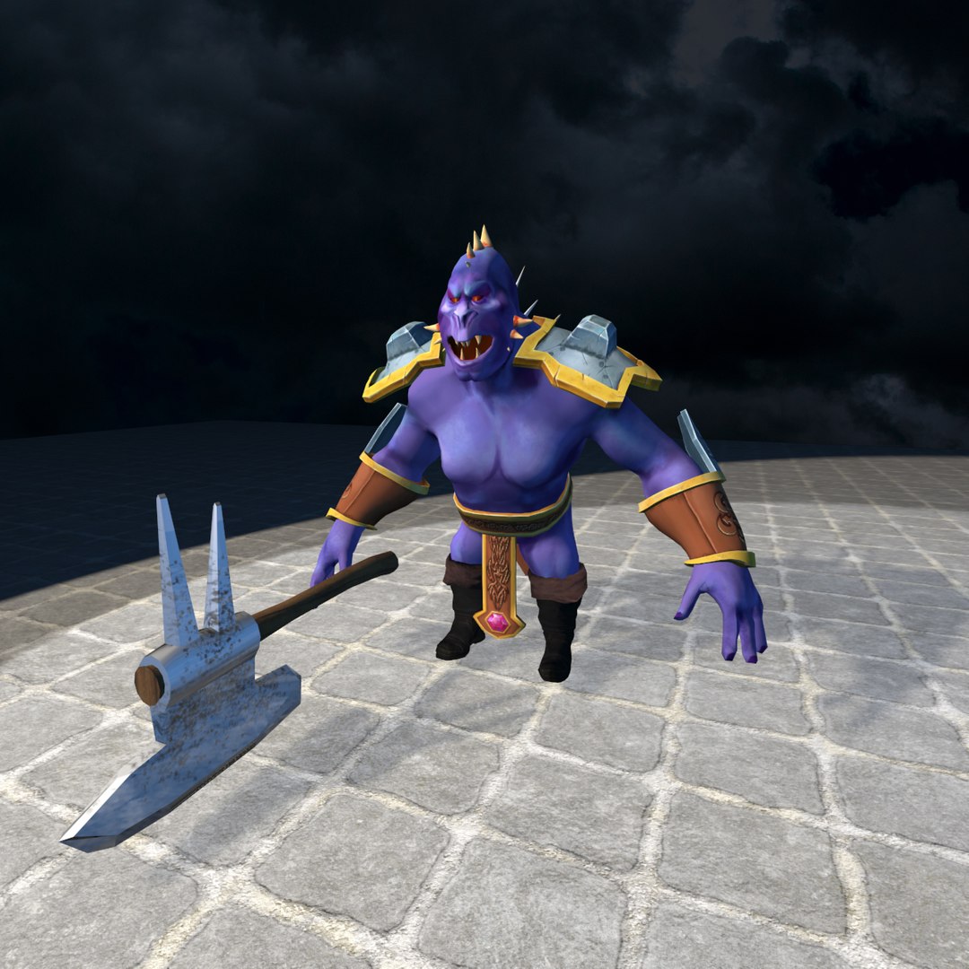 3d character minion warrior