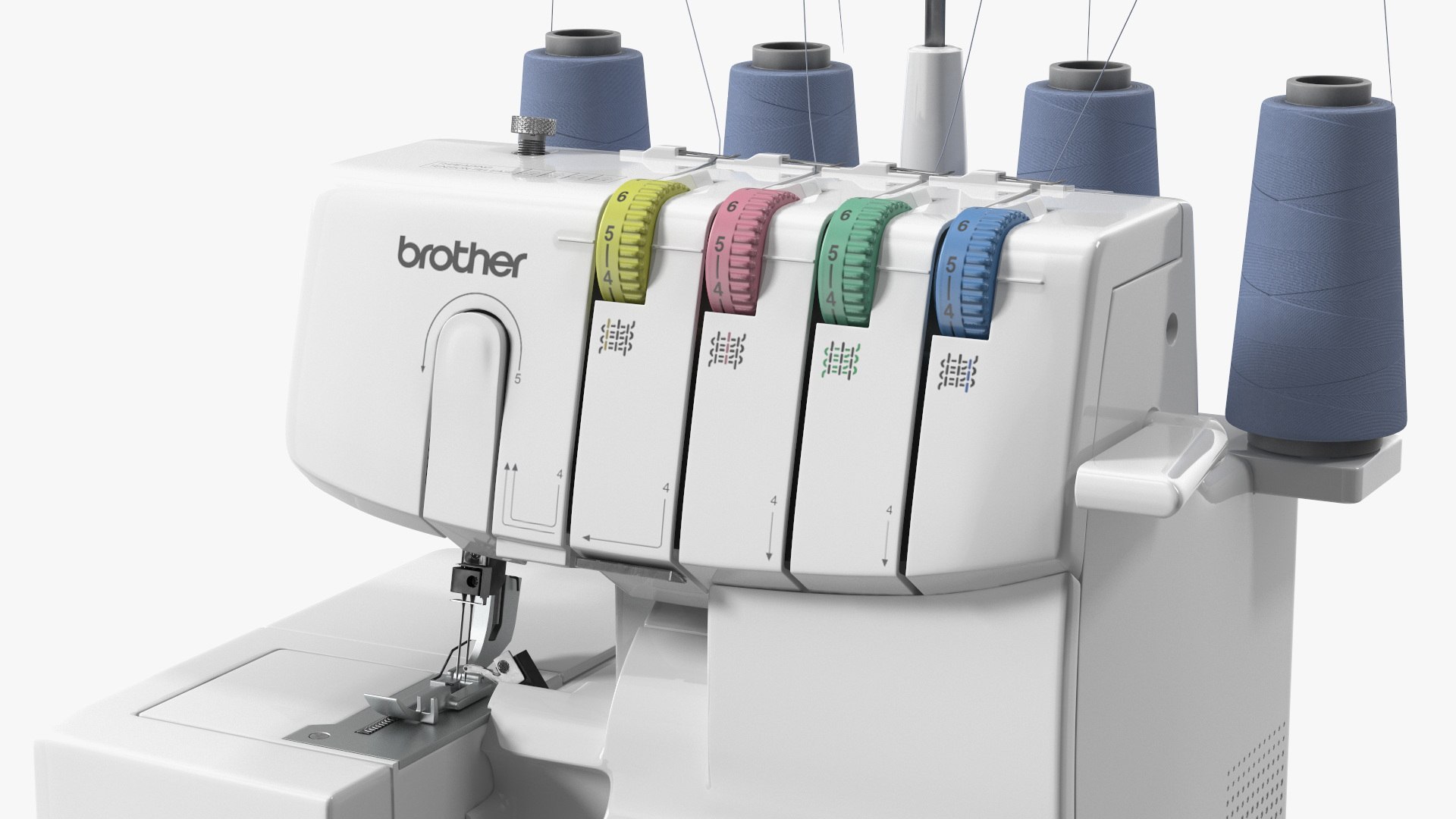 3D Serger Machine Brother 1034D with Thread Spools model - TurboSquid ...
