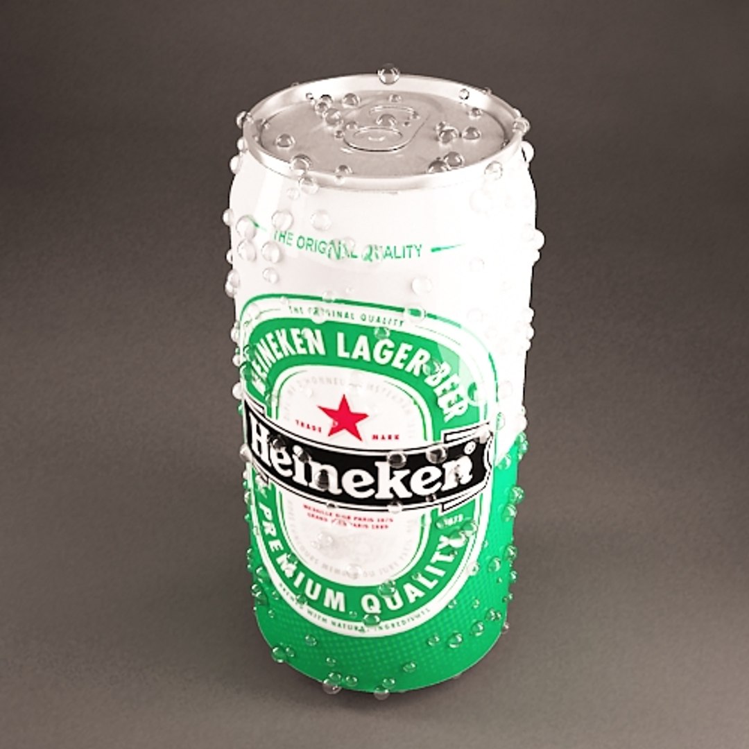 3d Model Green Beer Cans