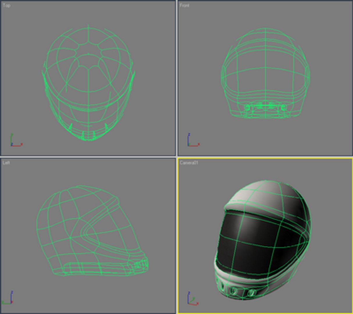 Motorcycle Helmet 3d Model