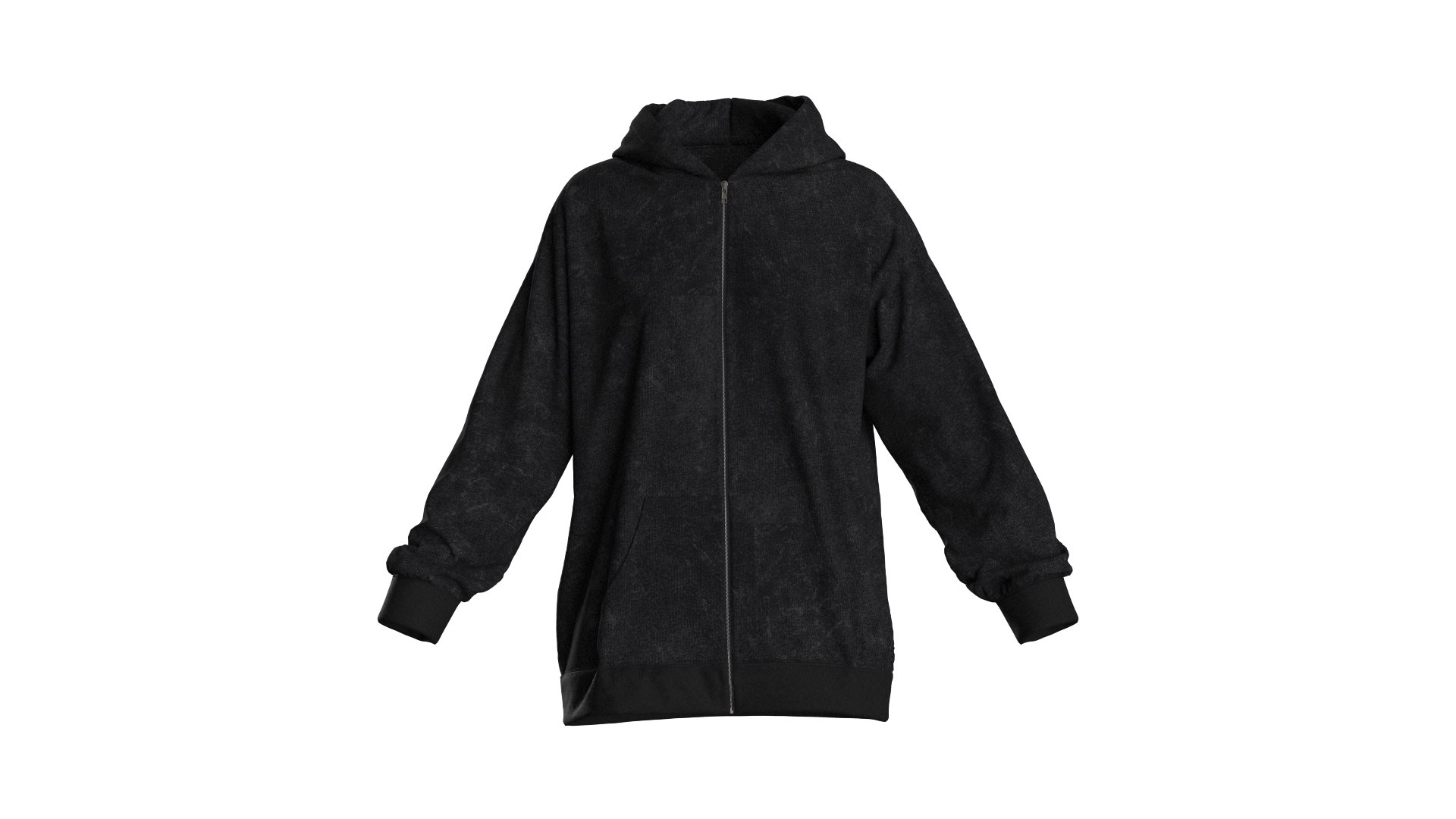 Female Zipper Hoodie 3D Model - TurboSquid 2194267