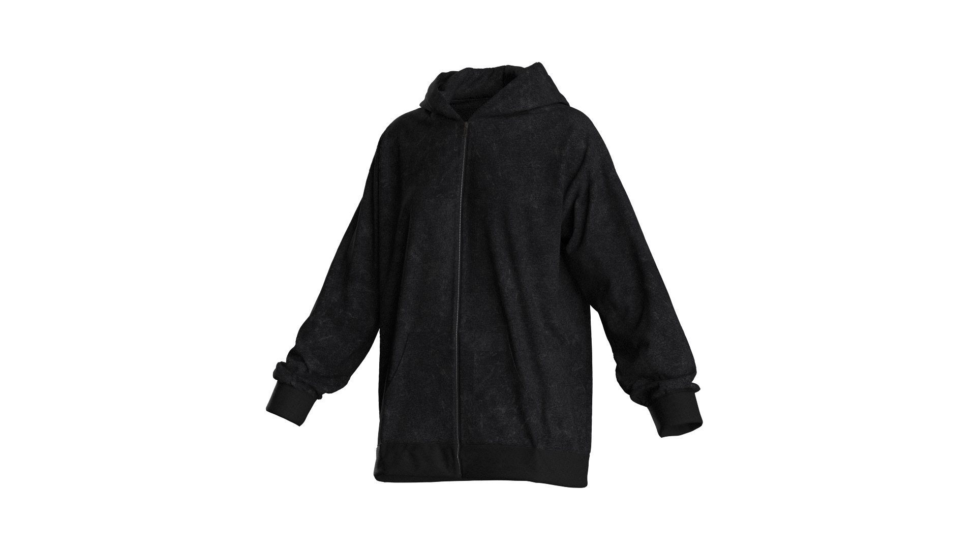 Female Zipper Hoodie 3D Model - TurboSquid 2194267