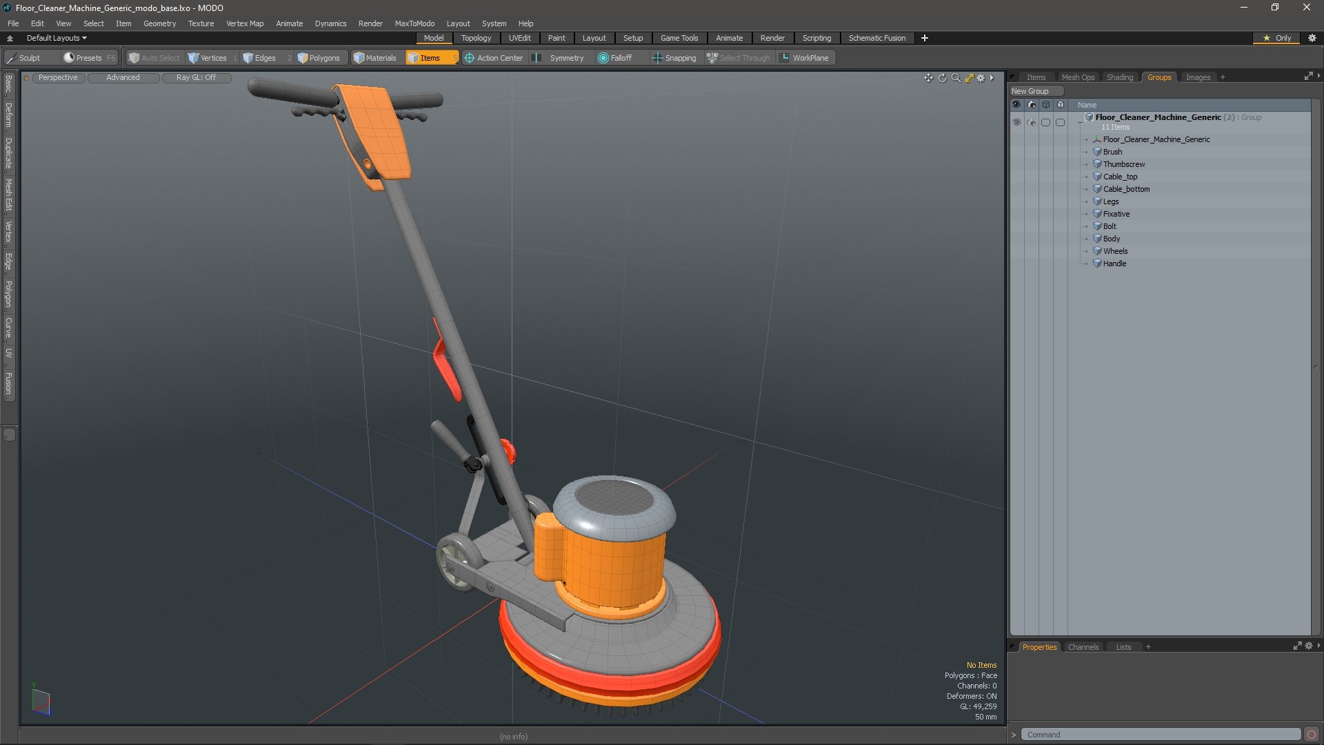 3D Floor Cleaner Machine Generic Model - TurboSquid 2250290