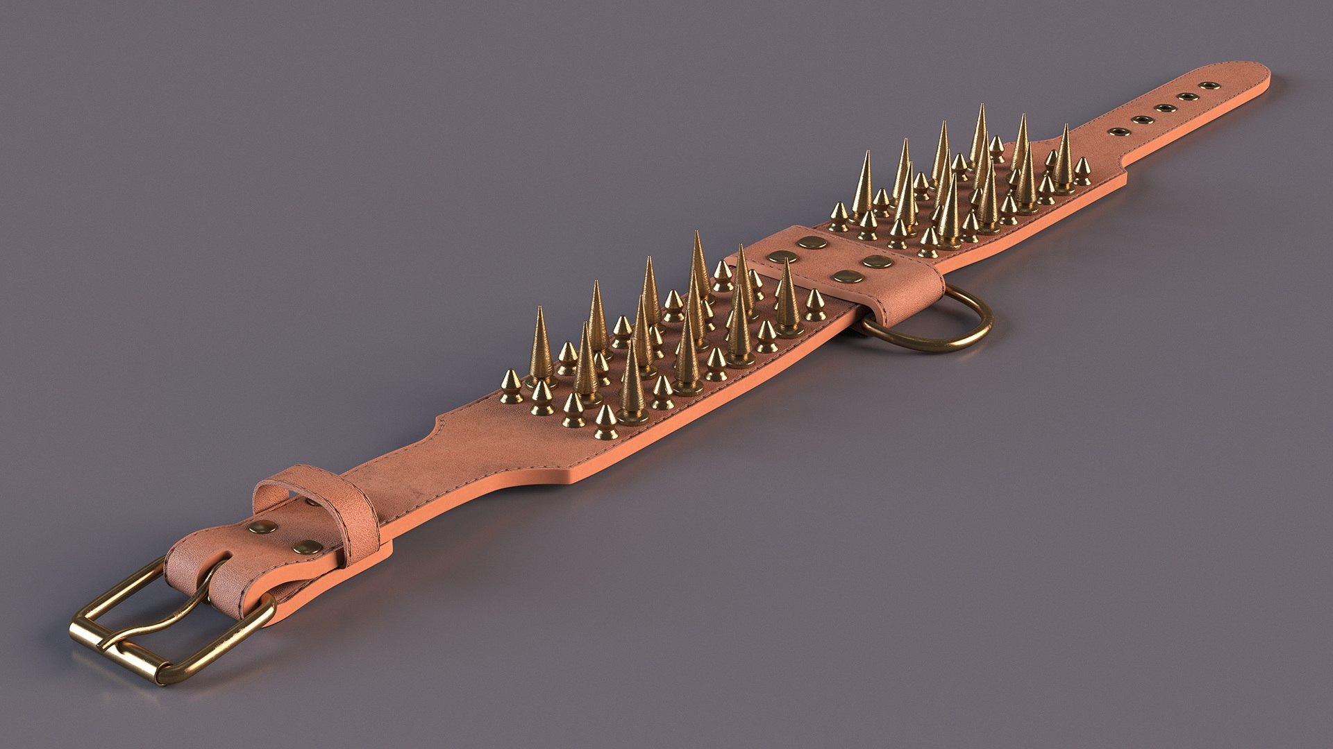 Studded Dog Collar Lying 3D Model - TurboSquid 2147309