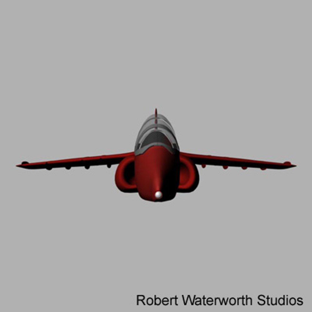 Red Arrows Jet 3d Model