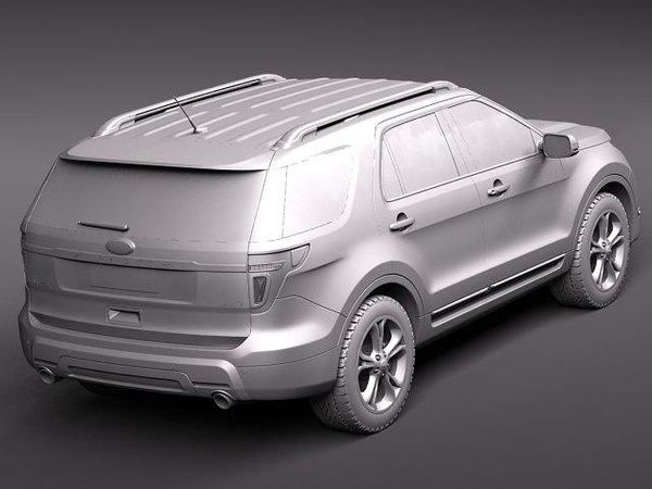 explorer 2011 suv 3d model
