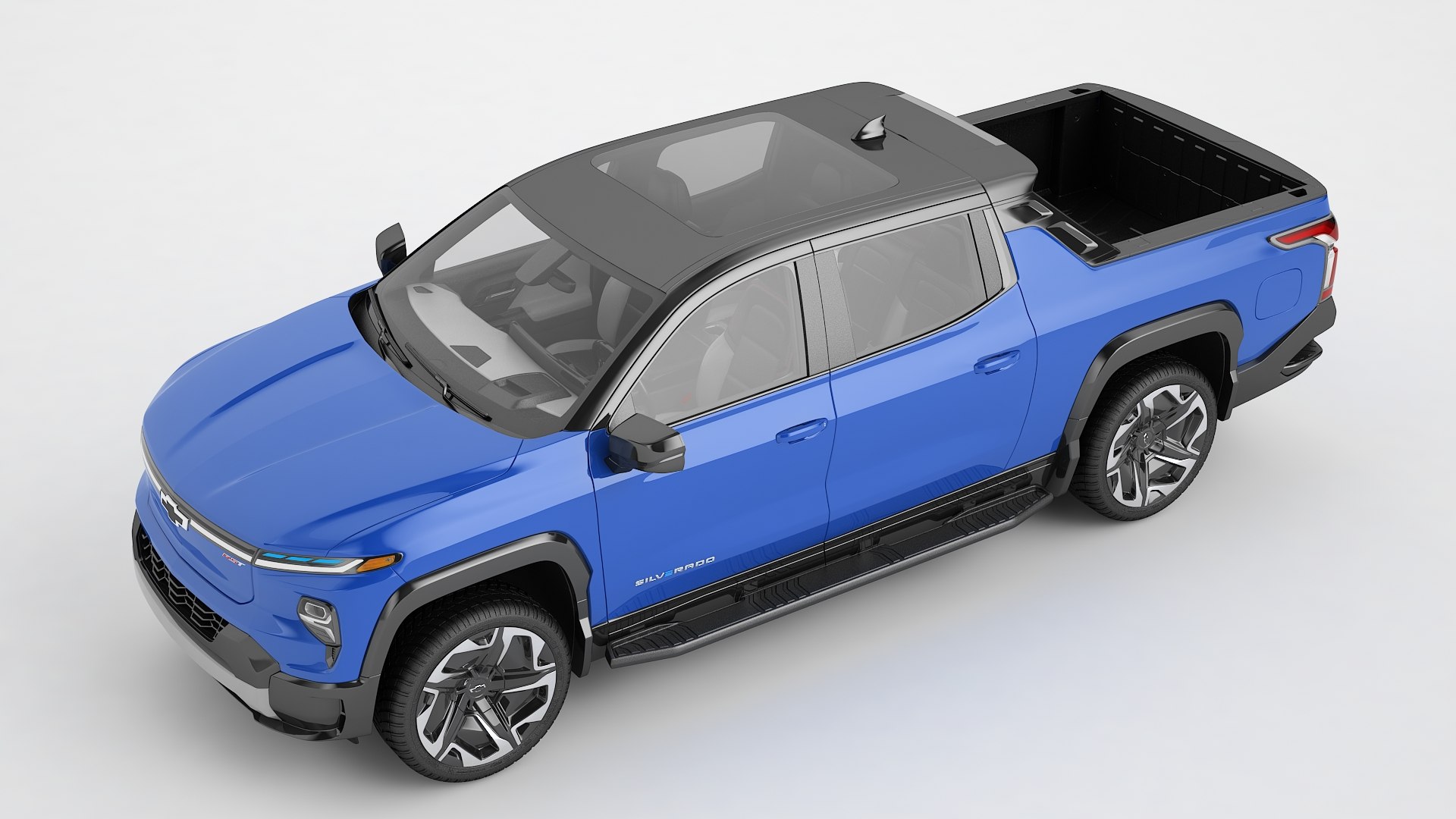 Chevrolet Silverado EV RST 2024 Blue 3D model - TurboSquid 1998510