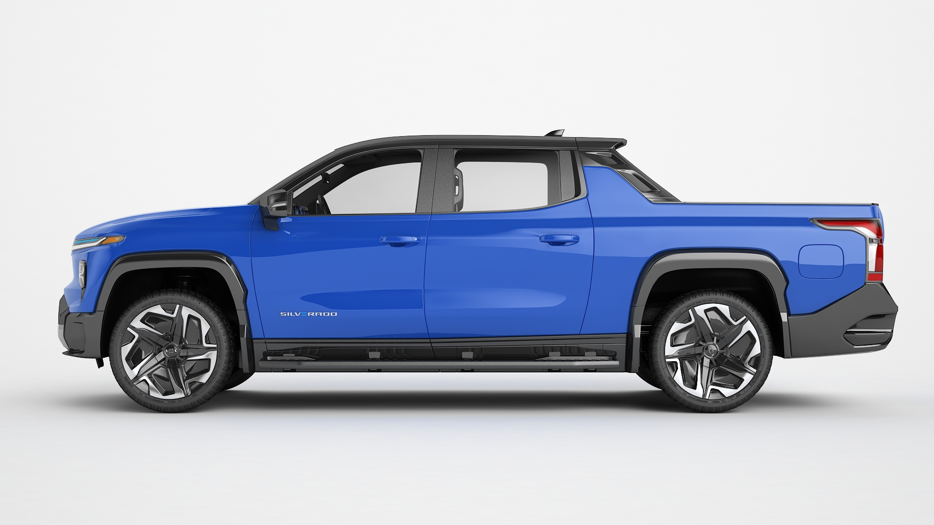 Chevrolet Silverado EV RST 2024 Blue 3D Model - TurboSquid 1998510