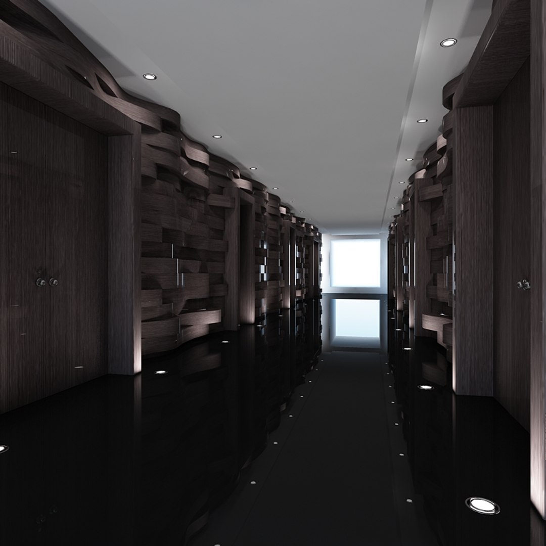 3d obj corridor interior
