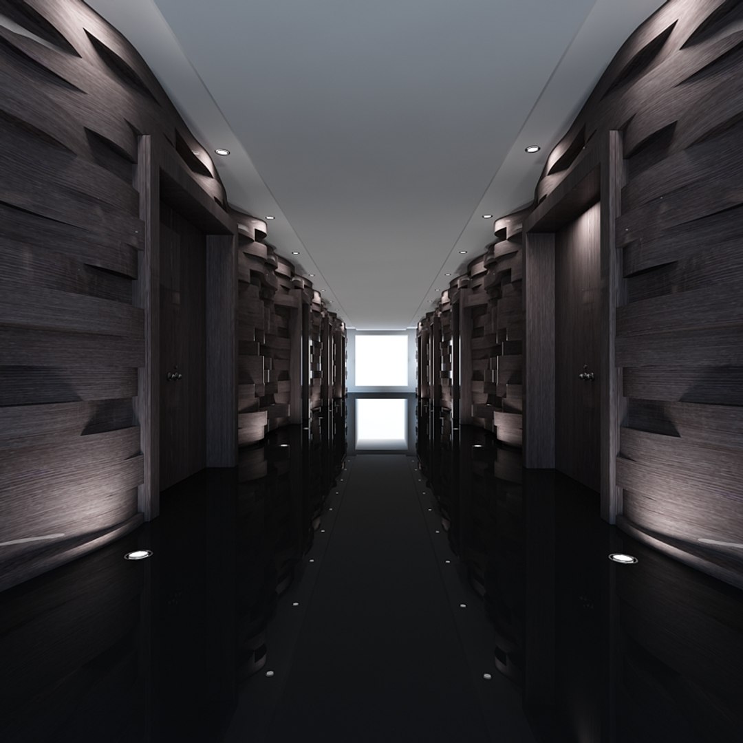3d obj corridor interior