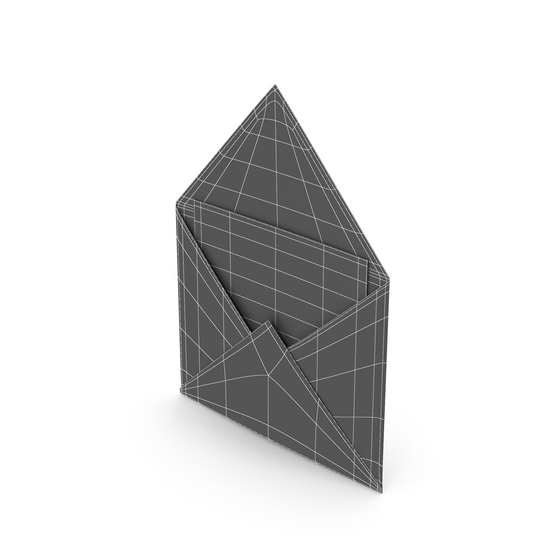 3D Blue Envelope Model - TurboSquid 1887591