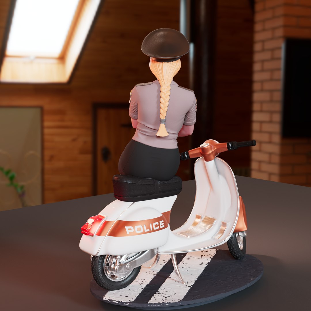 Pin Up Police 3D - TurboSquid 2265935