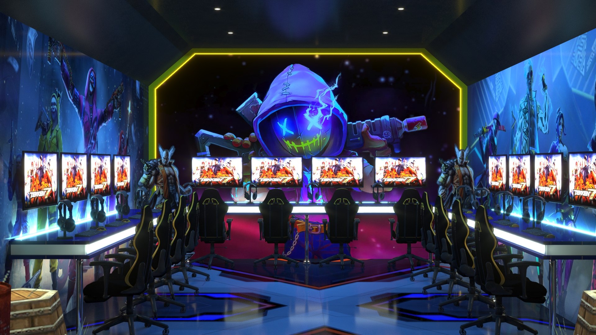 Gaming Exhibition Stand Stall 3D Model - TurboSquid 2199833