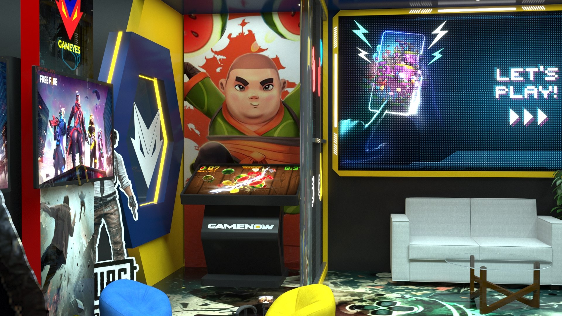 Gaming Exhibition Stand Stall 3D Model - TurboSquid 2199833