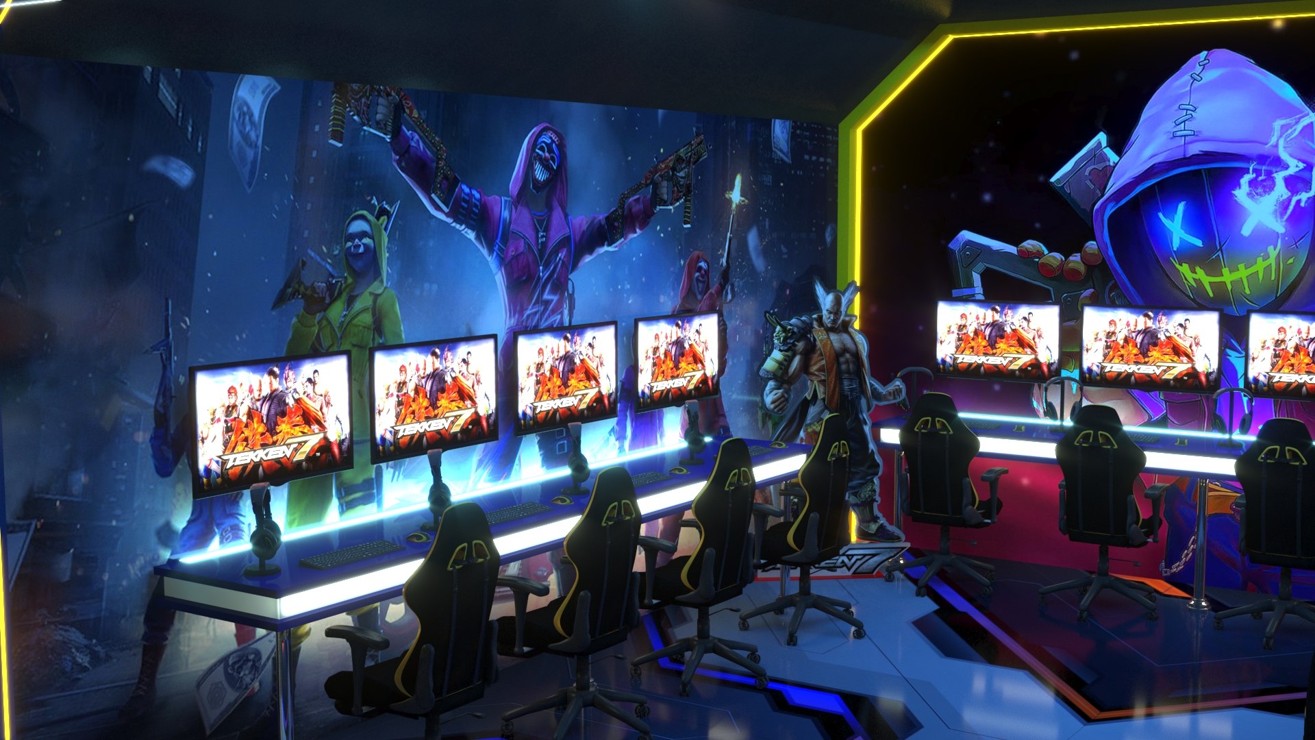 Gaming Exhibition Stand Stall 3D Model - TurboSquid 2199833