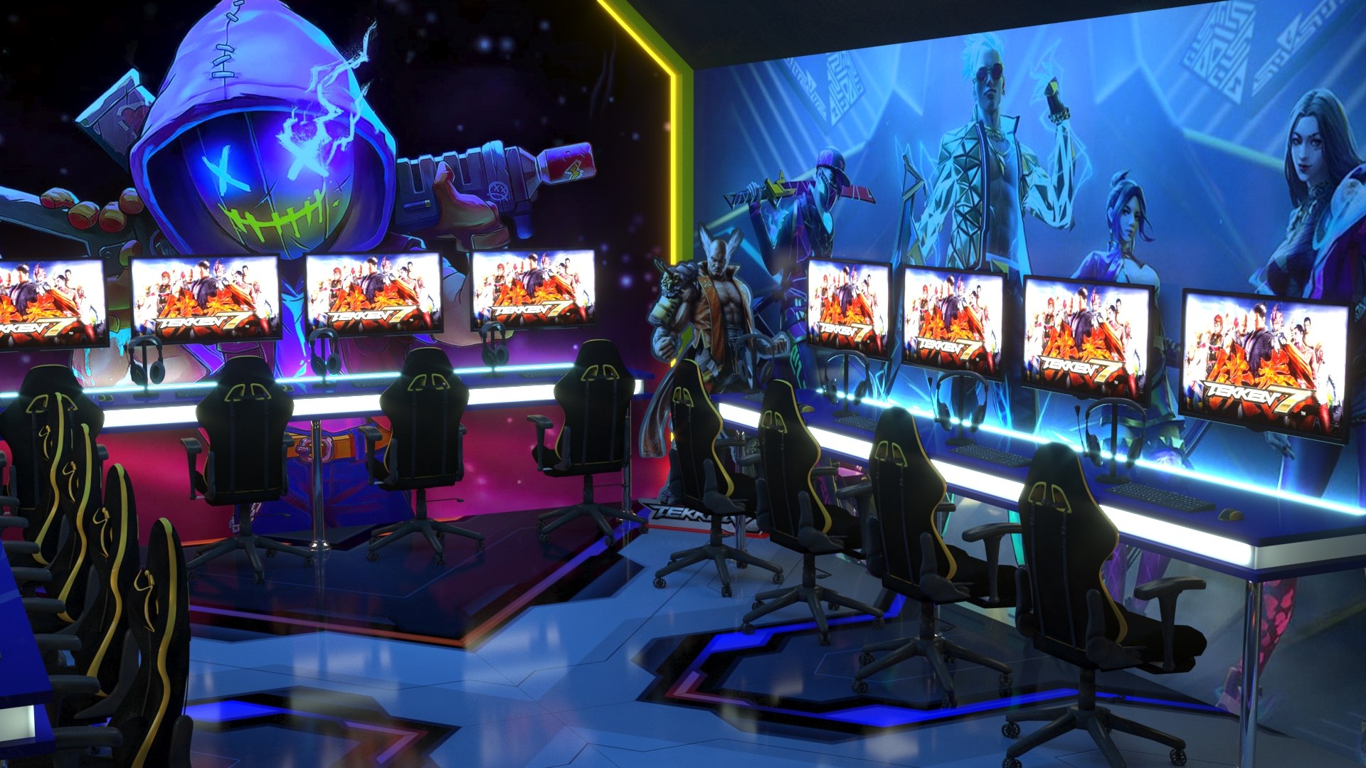 Gaming Exhibition Stand Stall 3D Model - TurboSquid 2199833