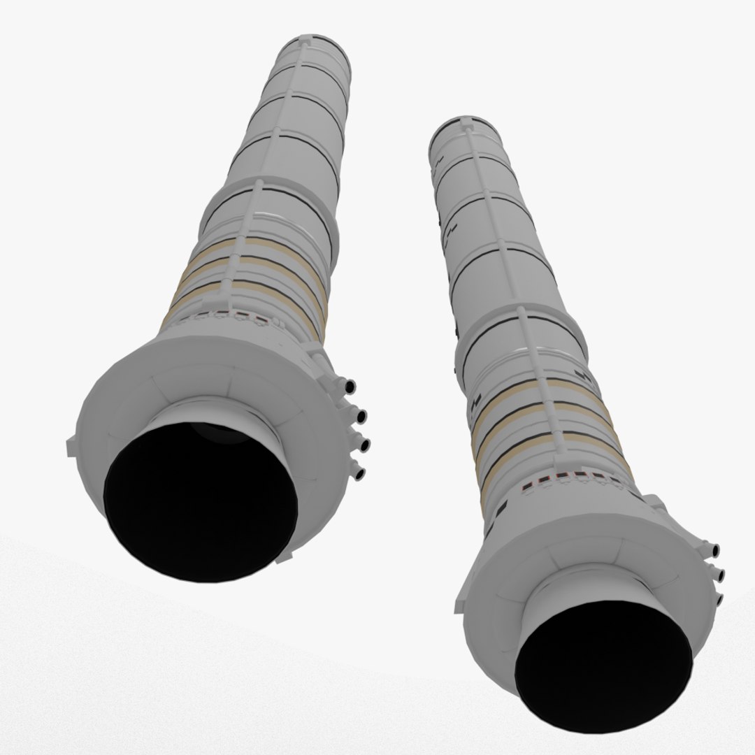 3D Solid Rocket Booster Srb - TurboSquid 1597861