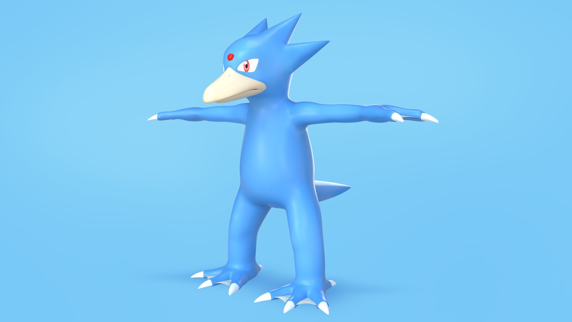 3D model Pokemon Golduck Low-poly - TurboSquid 2146419