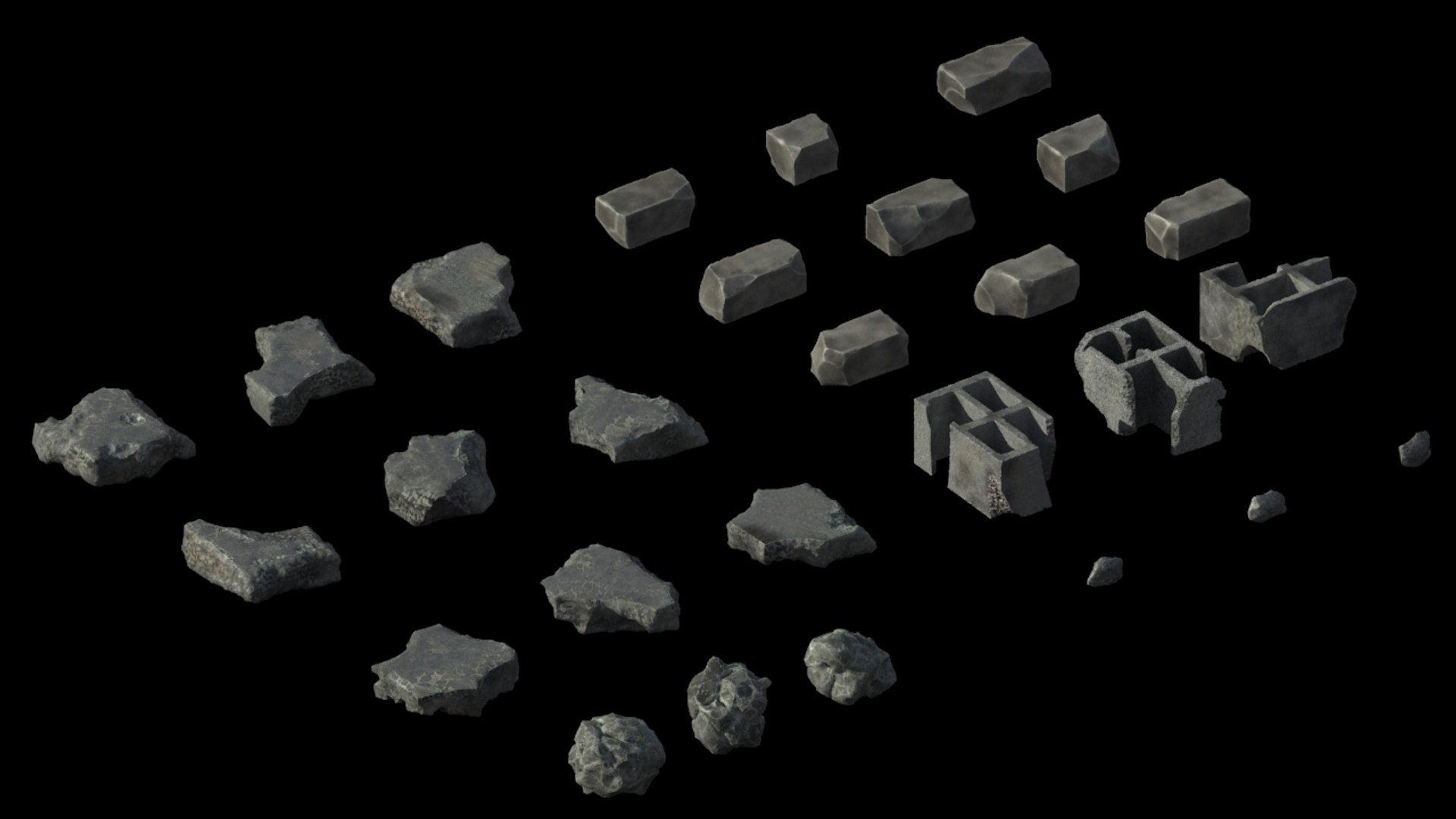 3d Set Debris Model