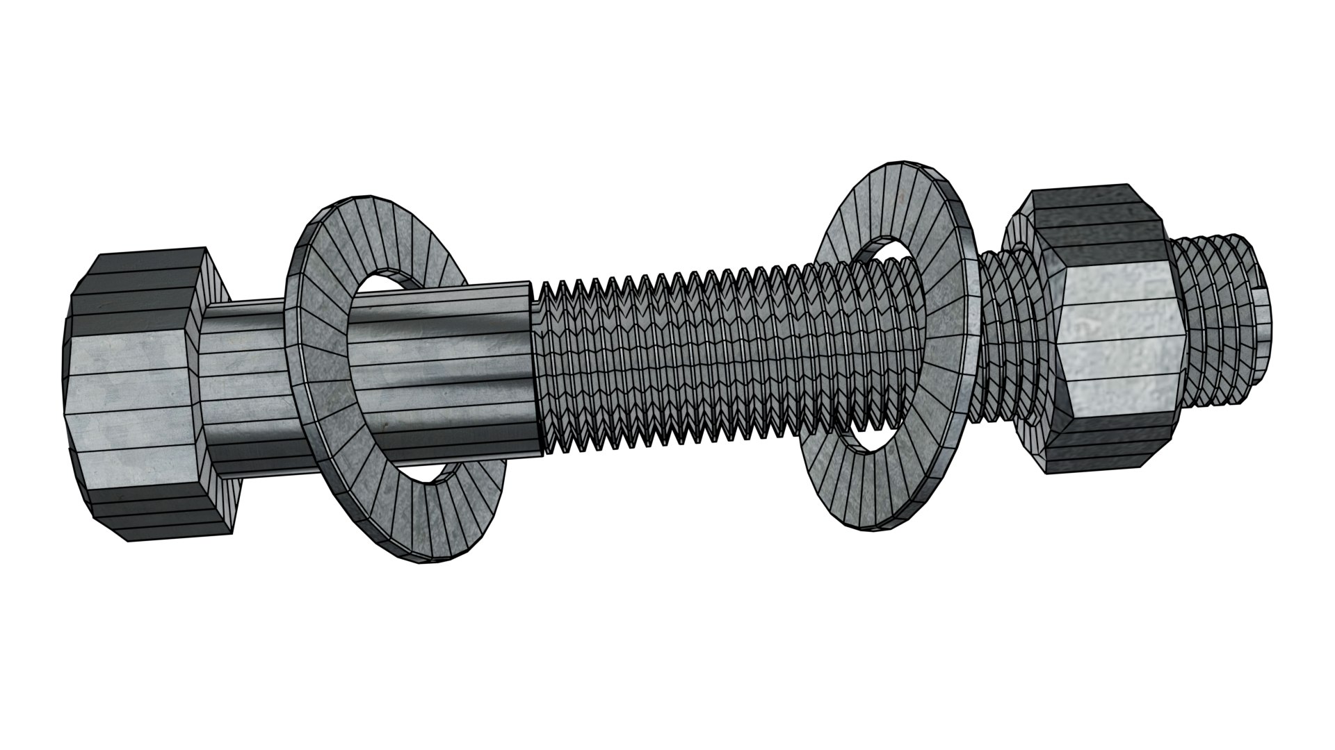 Bolt Nut 3D Model - TurboSquid 2309510