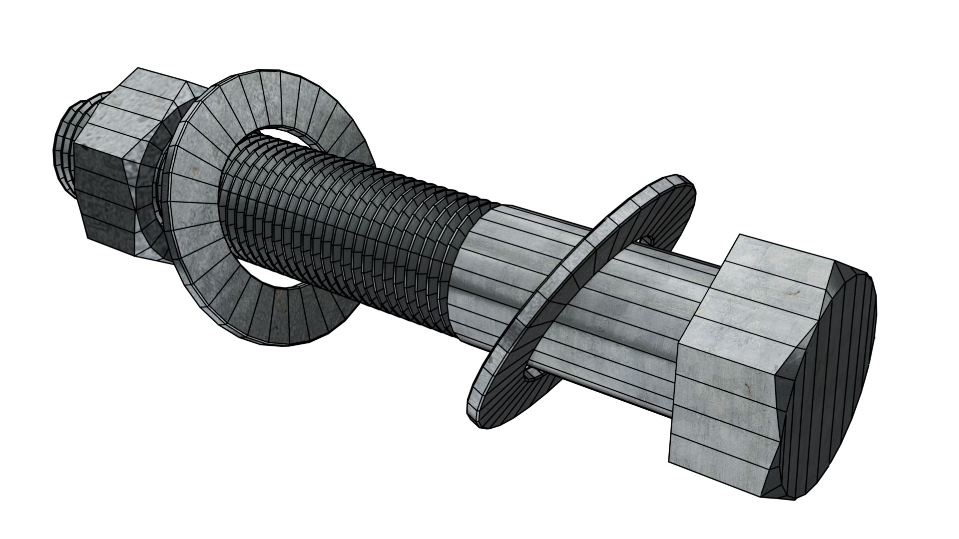 Bolt Nut 3D Model - TurboSquid 2309510