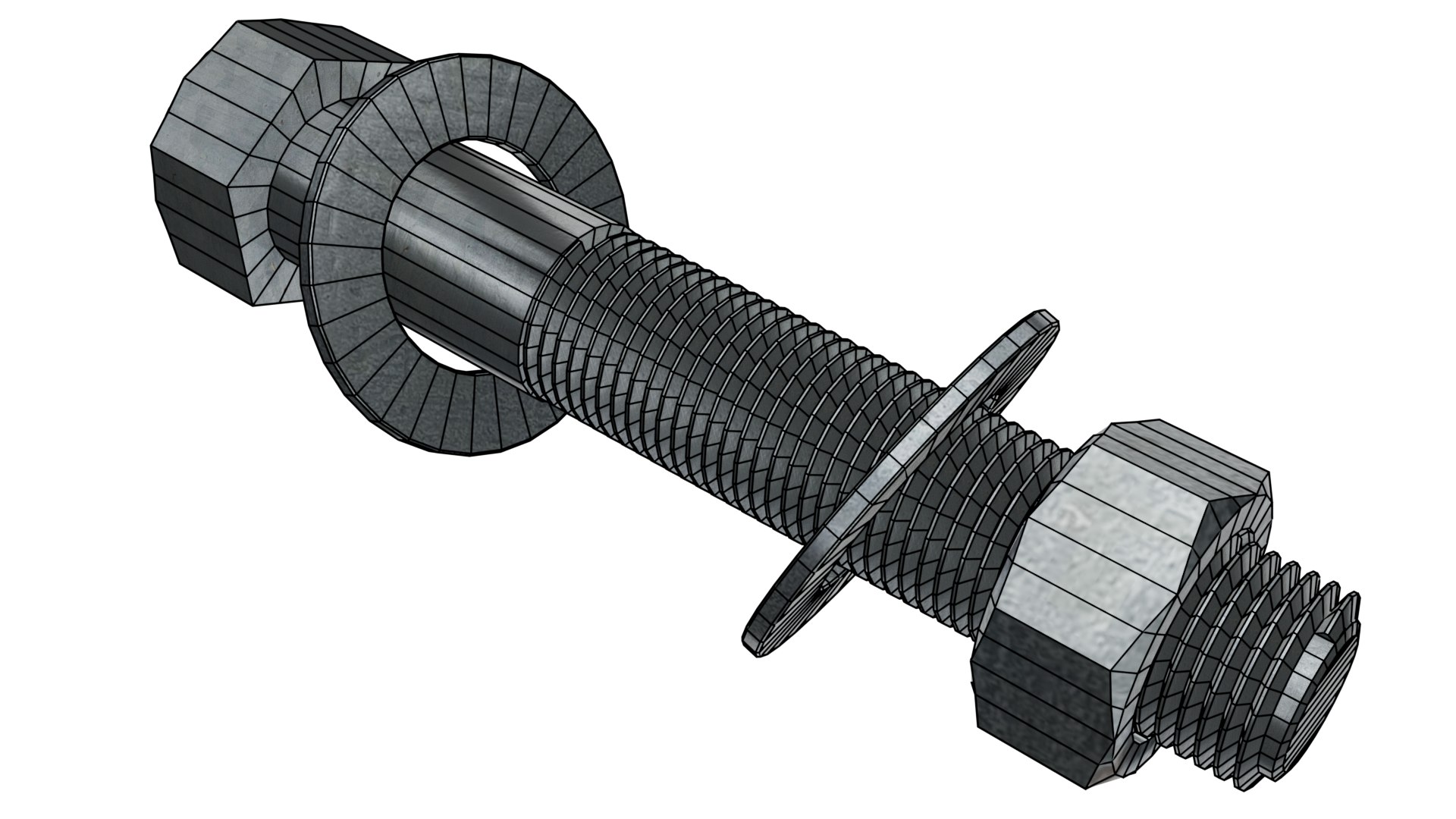 Bolt Nut 3D Model - TurboSquid 2309510