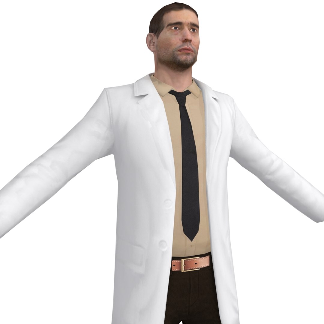 3d Rigged Doctor Model