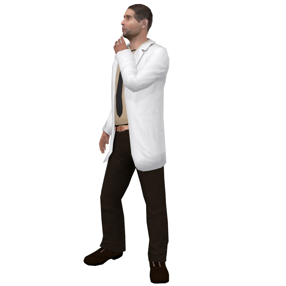 3d Rigged Doctor Model