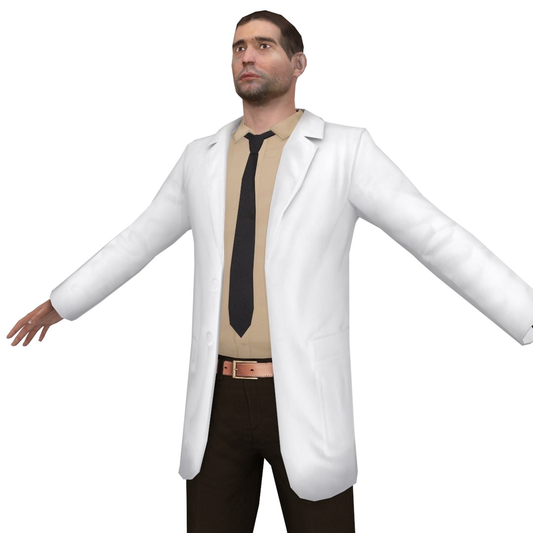3d Rigged Doctor Model