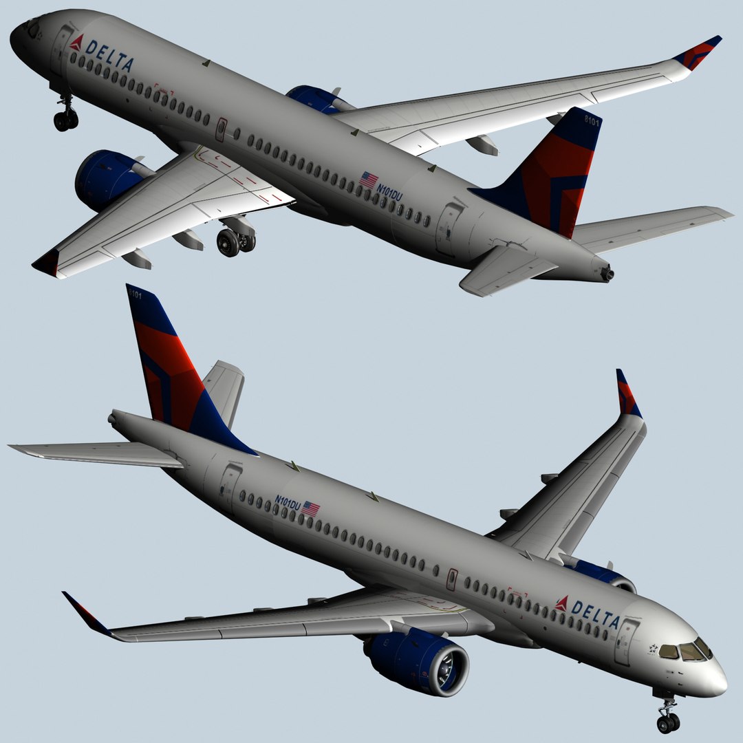Latest Delta Airlines Airbus 3D Model - TurboSquid 1383728