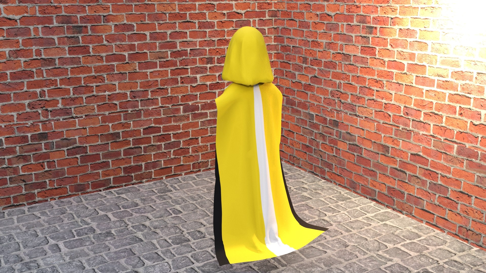 3D Hooded Cloak Cloth Model - TurboSquid 1326050