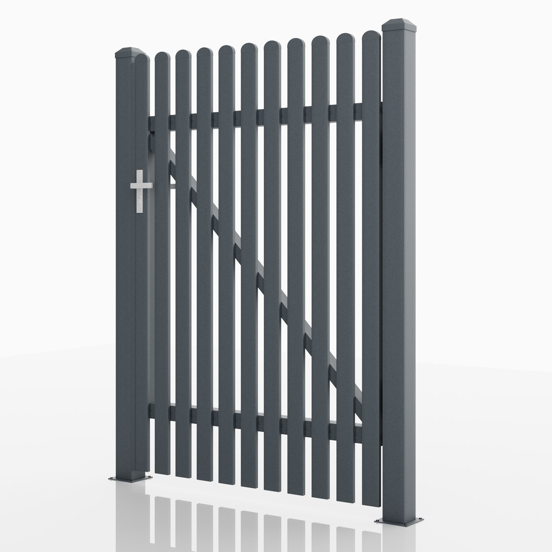 Aluminum Walkway Gate - Model 3 -3D模型 - TurboSquid 2059485