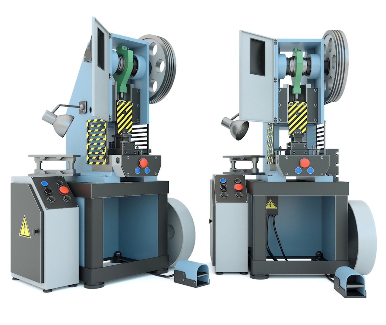 Mechanical Press - Collection For Industrial Interior Two 3D Model ...