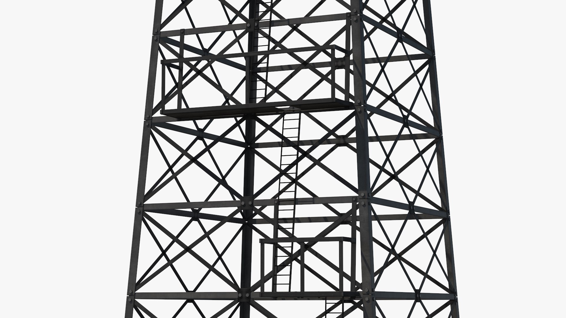 3D Model Oil Derrick Structure With Attached Storage Shed - TurboSquid ...