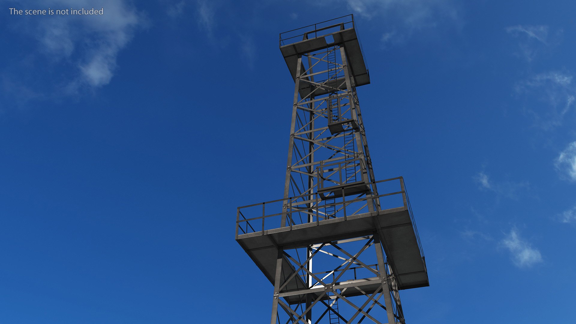 3D Model Oil Derrick Structure With Attached Storage Shed - TurboSquid ...
