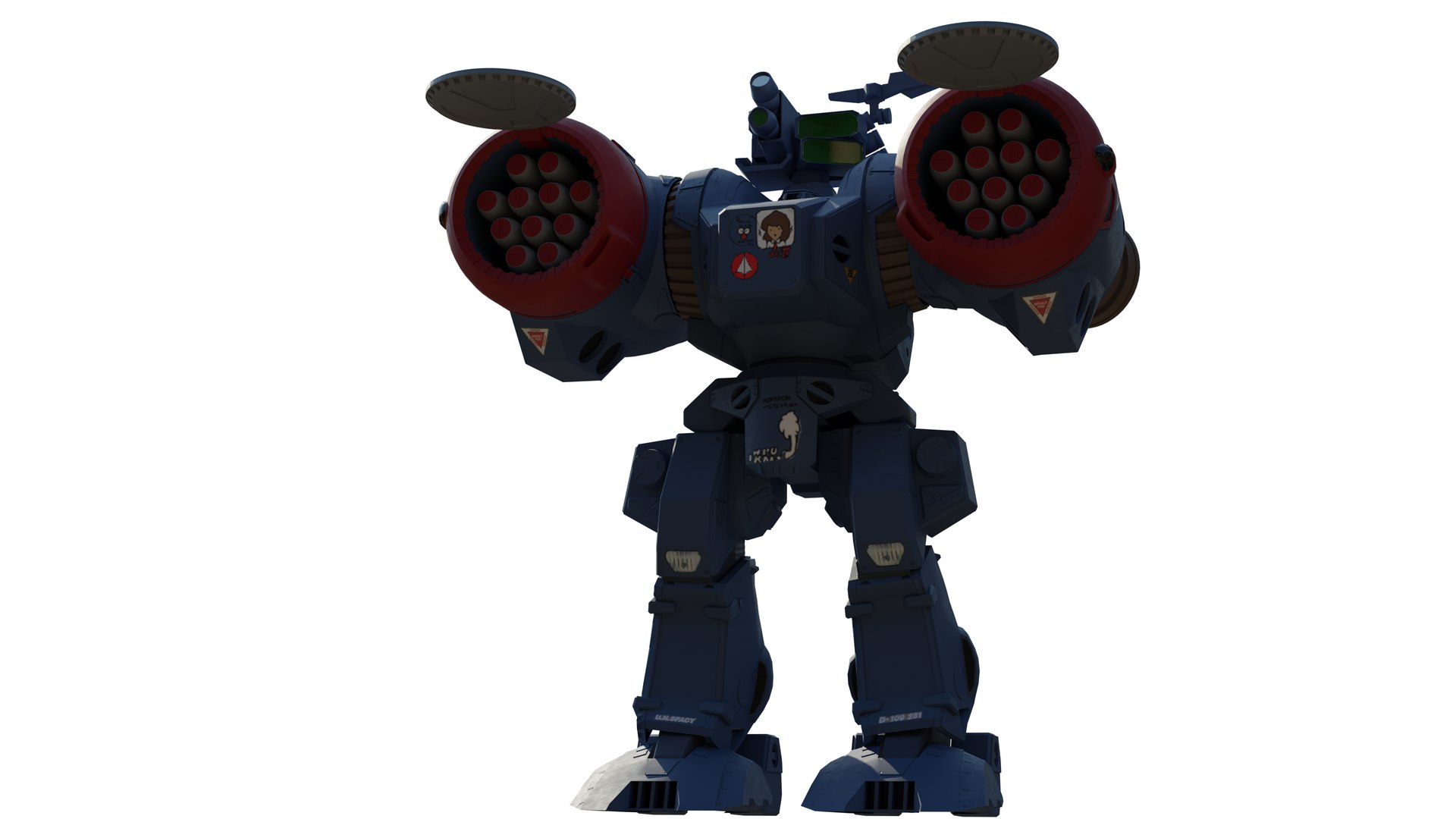 SDR-04 MK XII Phalanx Blue Type 3D Model - TurboSquid 2192048