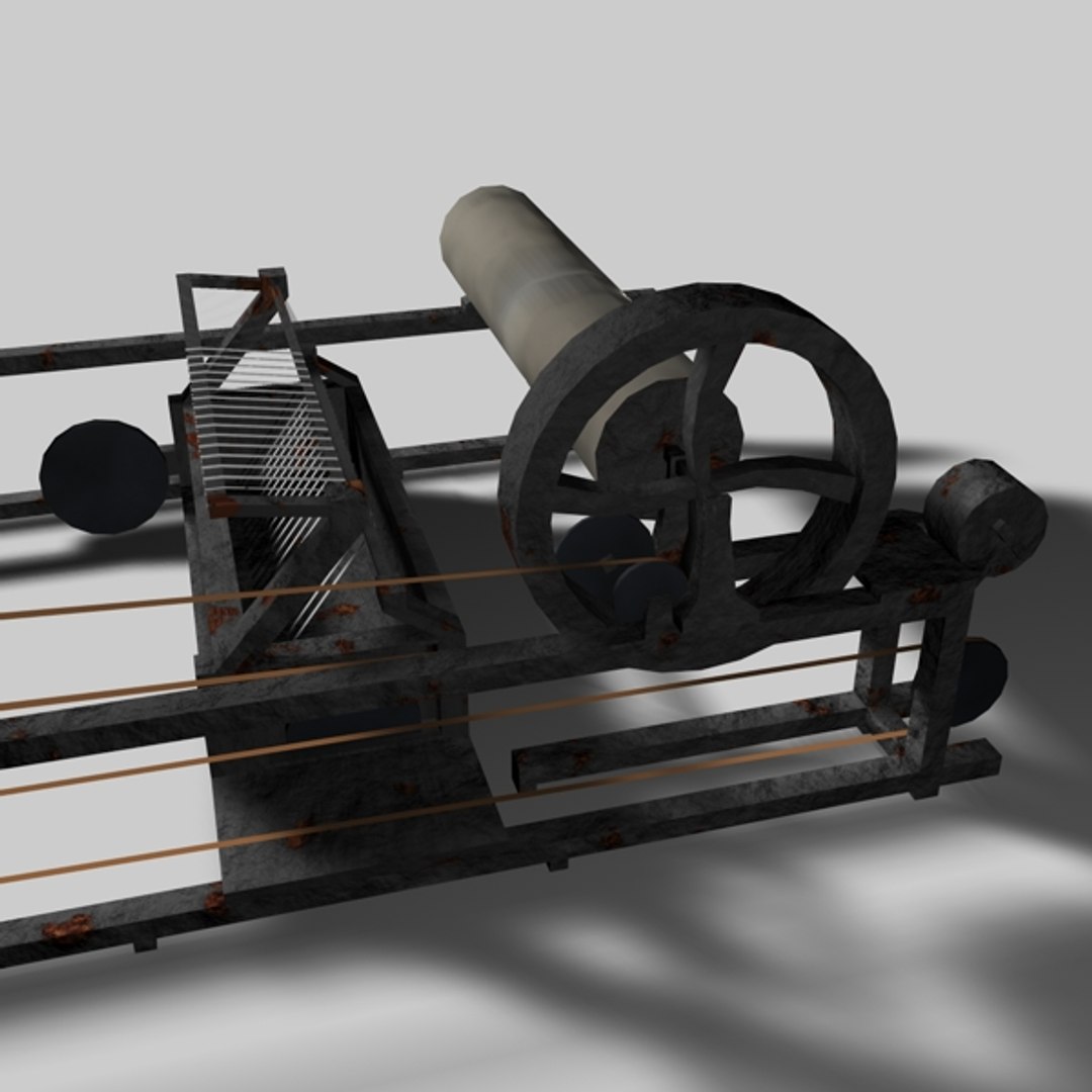 3d Model Spinning Mule
