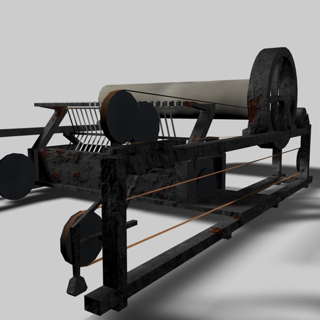 3d Model Spinning Mule