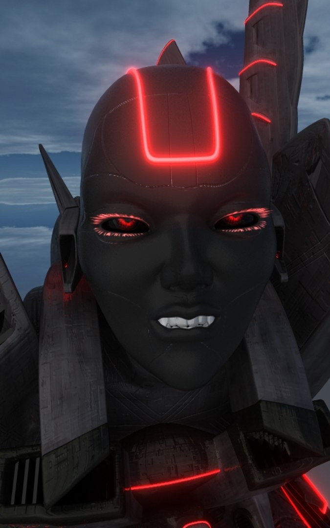 3d model robot female droid