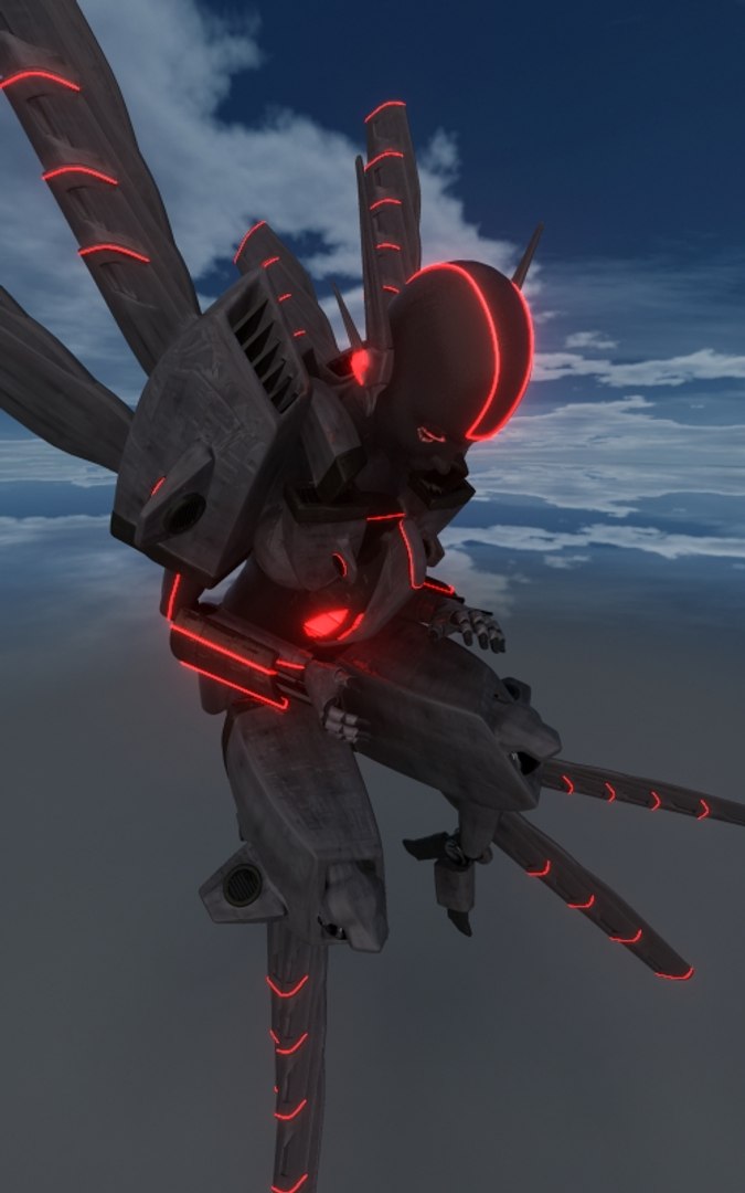 3d model robot female droid