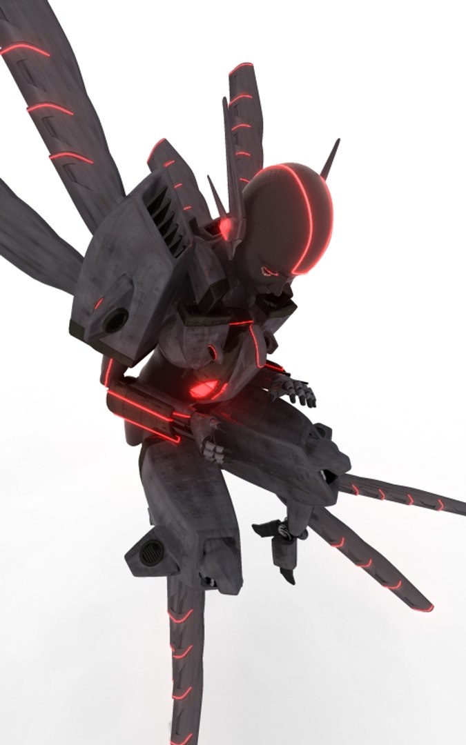 3d model robot female droid