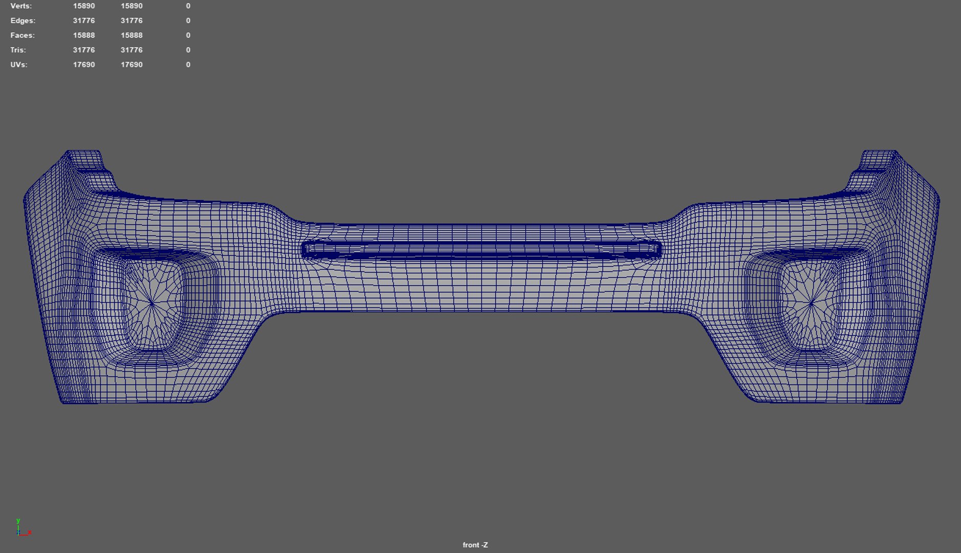 3D Front Bumper Range Rover Evoque - TurboSquid 2008755