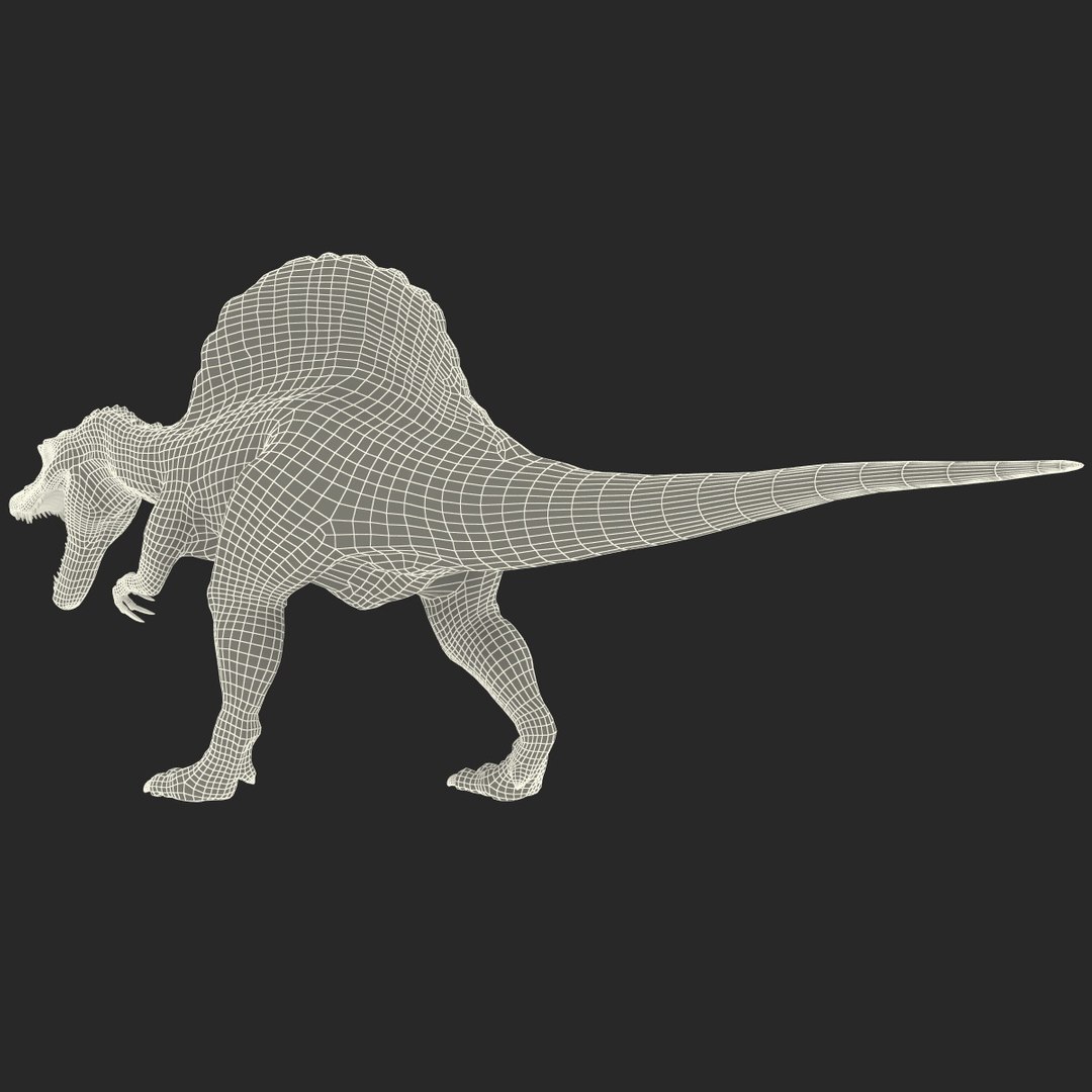 Spinosaurus Prehistoric Modelled 3d 3ds