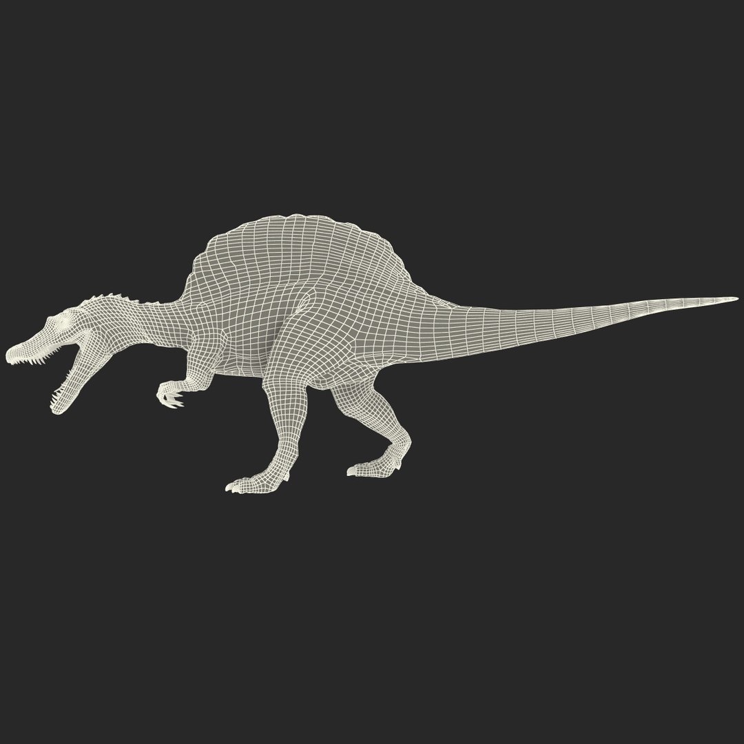 Spinosaurus Prehistoric Modelled 3d 3ds