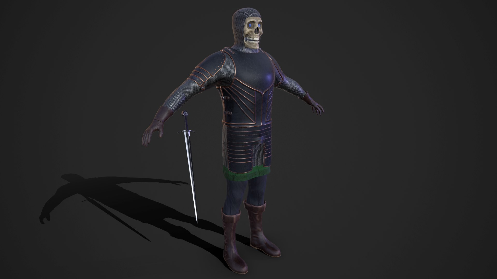 Skeleton Knight Fantasy 3D Model - TurboSquid 1536002