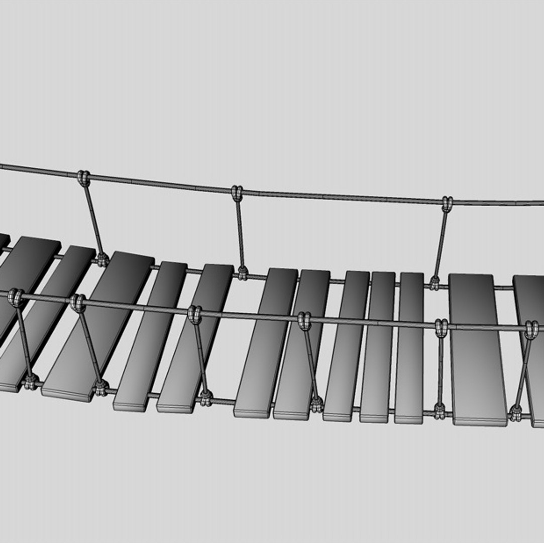 3d Model Rope Bridge