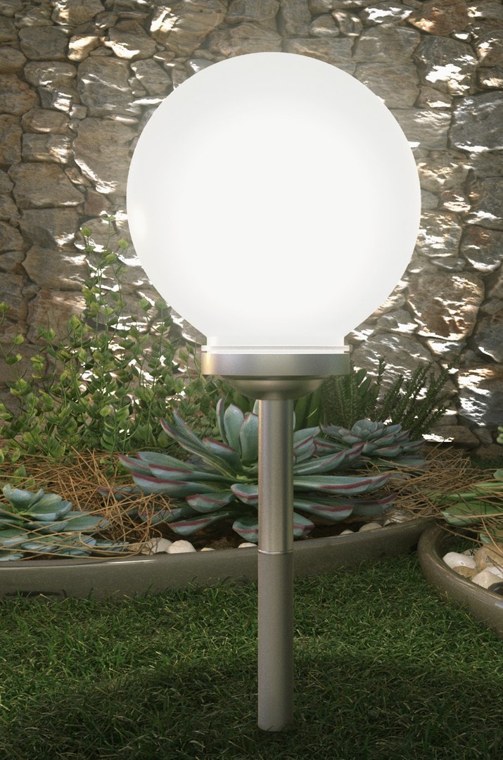 3D Solar Garden Light Model - TurboSquid 1283381