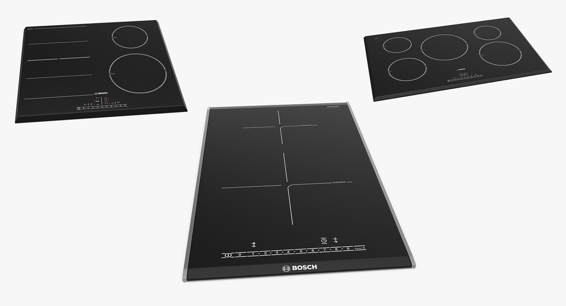 Induction hobs bosch 3D model - TurboSquid 1395216