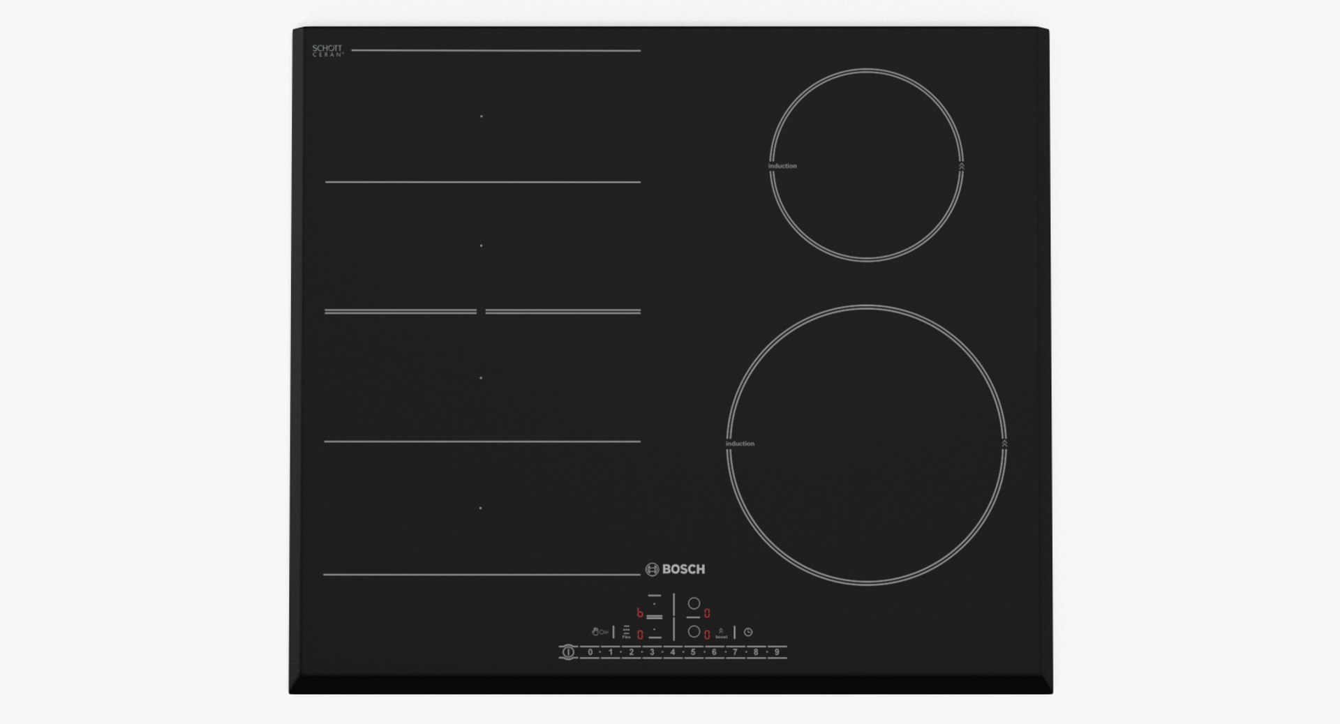 Induction hobs bosch 3D model - TurboSquid 1395216
